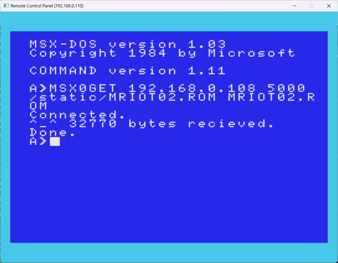【MSX0用アプリ】HTTPファイル受信コマンド – MSX0GET【祝MSX0 Stack着弾】 | ちくわ帝国